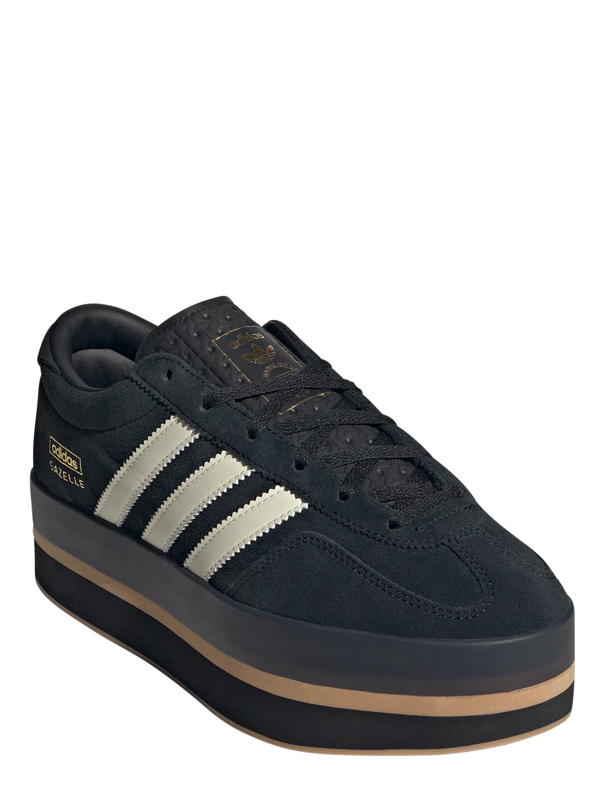adidas Gazelle Stack black sneakers | Quaranta Boutique Black Adidas ...